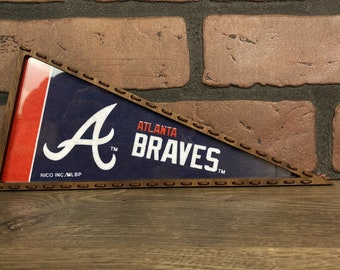 Framed 1990s Atlanta Braves MLB Vintage Mini Pennant - Etsy