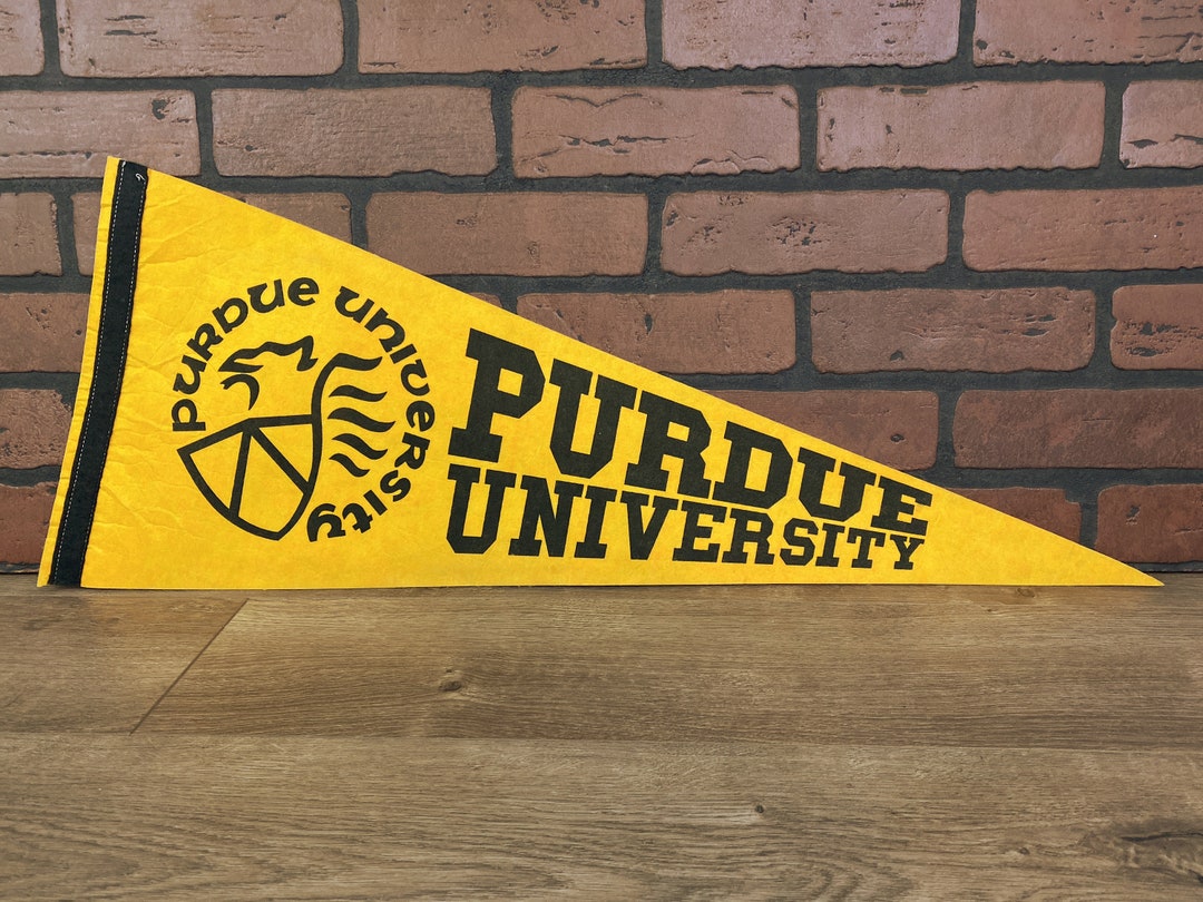 1970's Purdue Boilermakers NCAA Large Vintage Pennant - Etsy