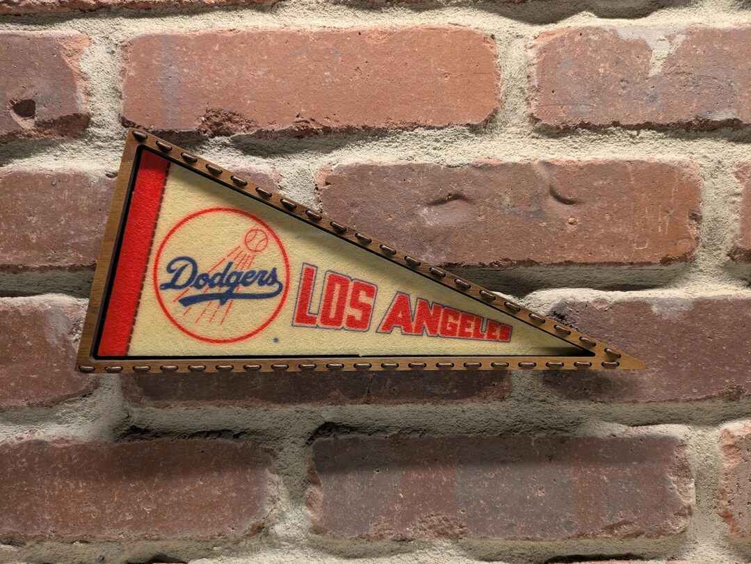 Framed 1980s Los Angeles Dodgers MLB Vintage Mini Pennant – Authentic ...