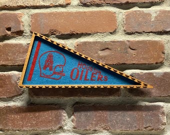 1970s Houston Oilers NFL Large Vintage Pennant – Authentic Sports ...