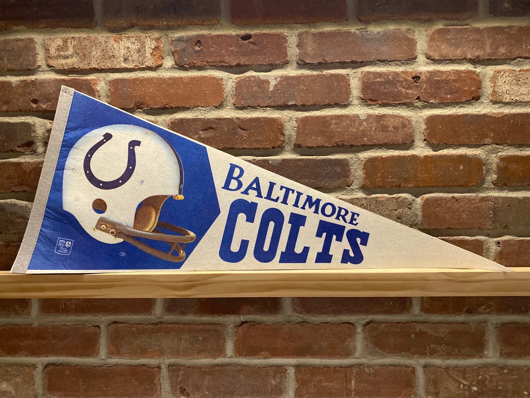 1970's Baltimore Colts NFL Large Vintage Pennant - Etsy