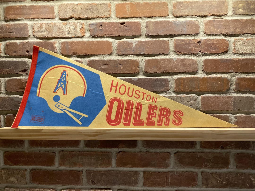 1970s Houston Oilers NFL Large Vintage Pennant – Authentic Sports ...