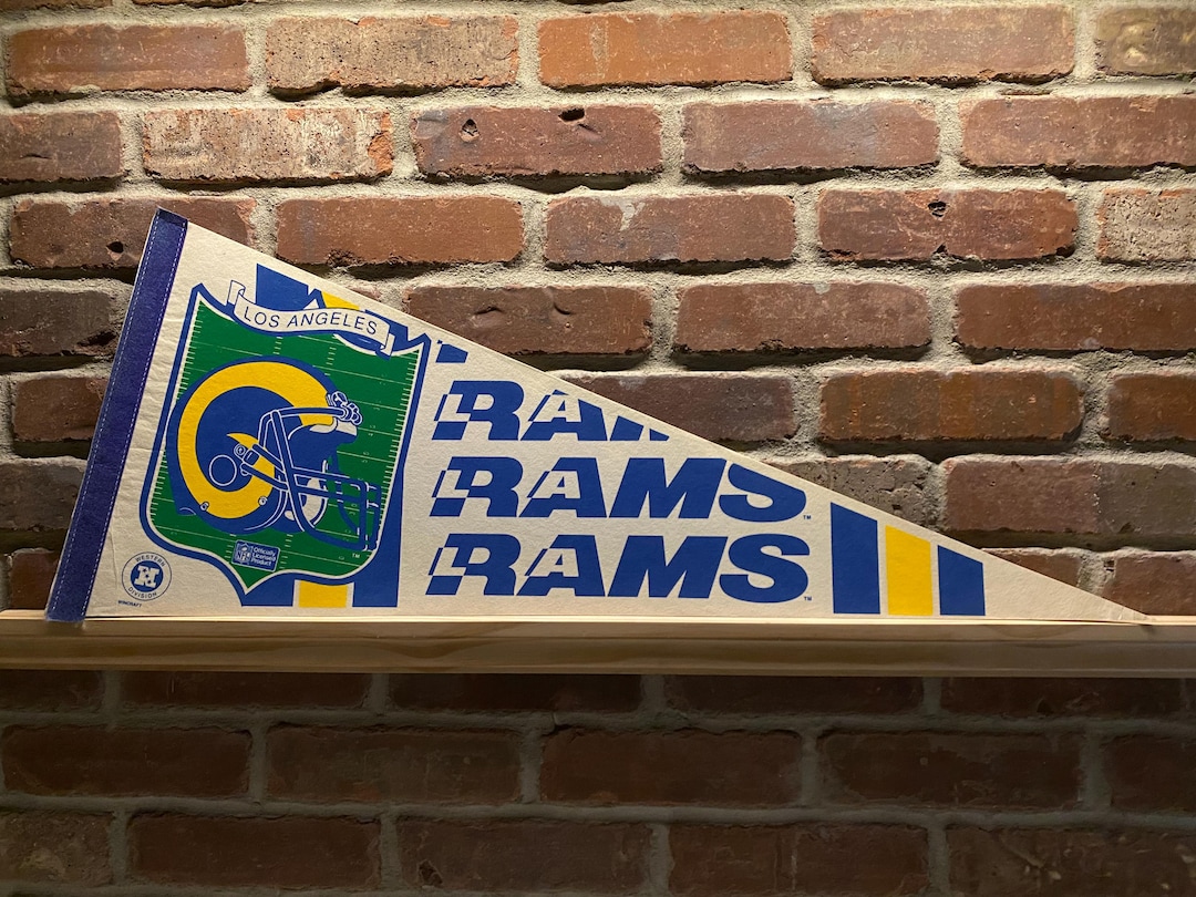 1980's Los Angeles Rams NFL Large Vintage Pennant - Etsy