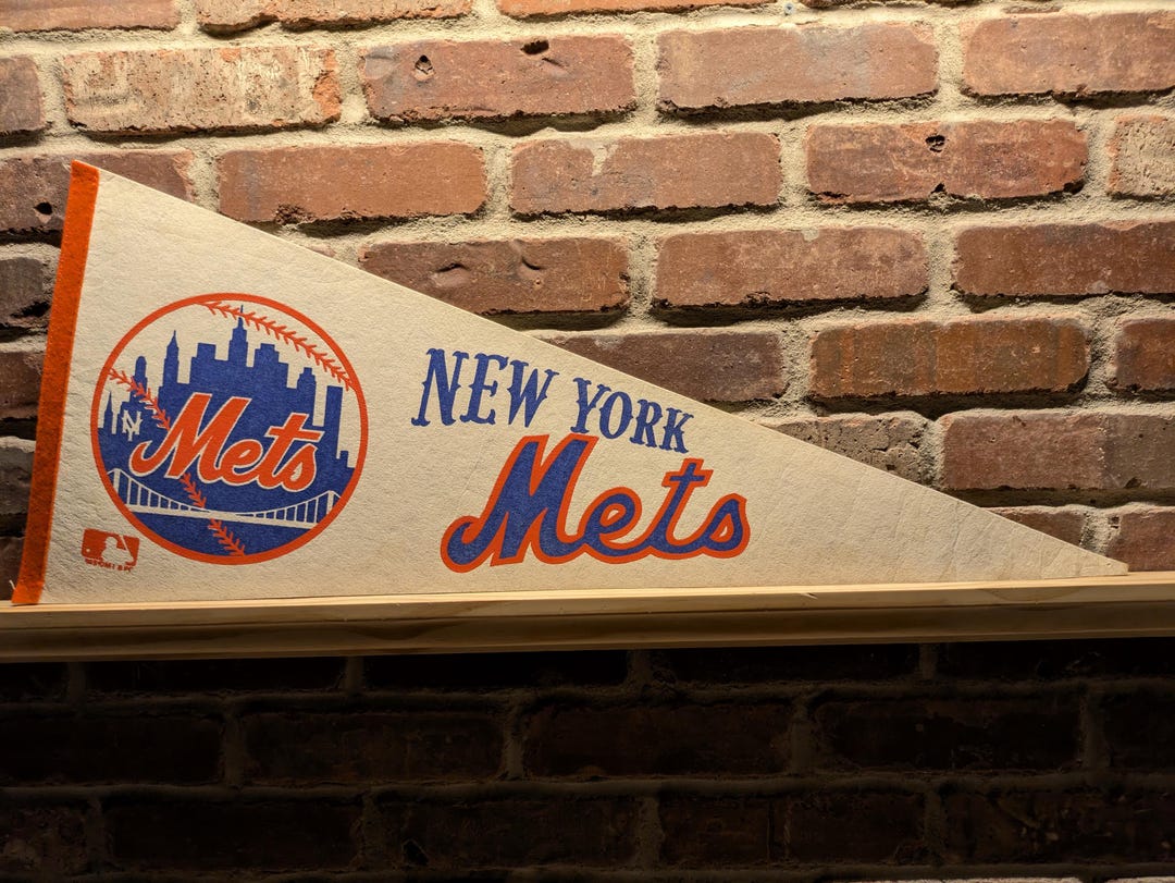 1970s New York Mets MLB Large Vintage Pennant – Authentic Sports Memorabilia - Etsy