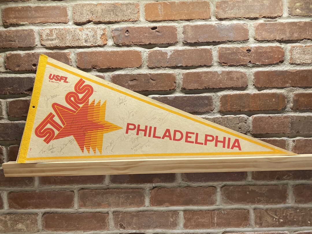 1980s Philadelphia Stars USFL Large Vintage Pennant – Authentic Sports ...