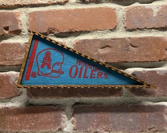 1970s Houston Oilers NFL Large Vintage Pennant – Authentic Sports ...