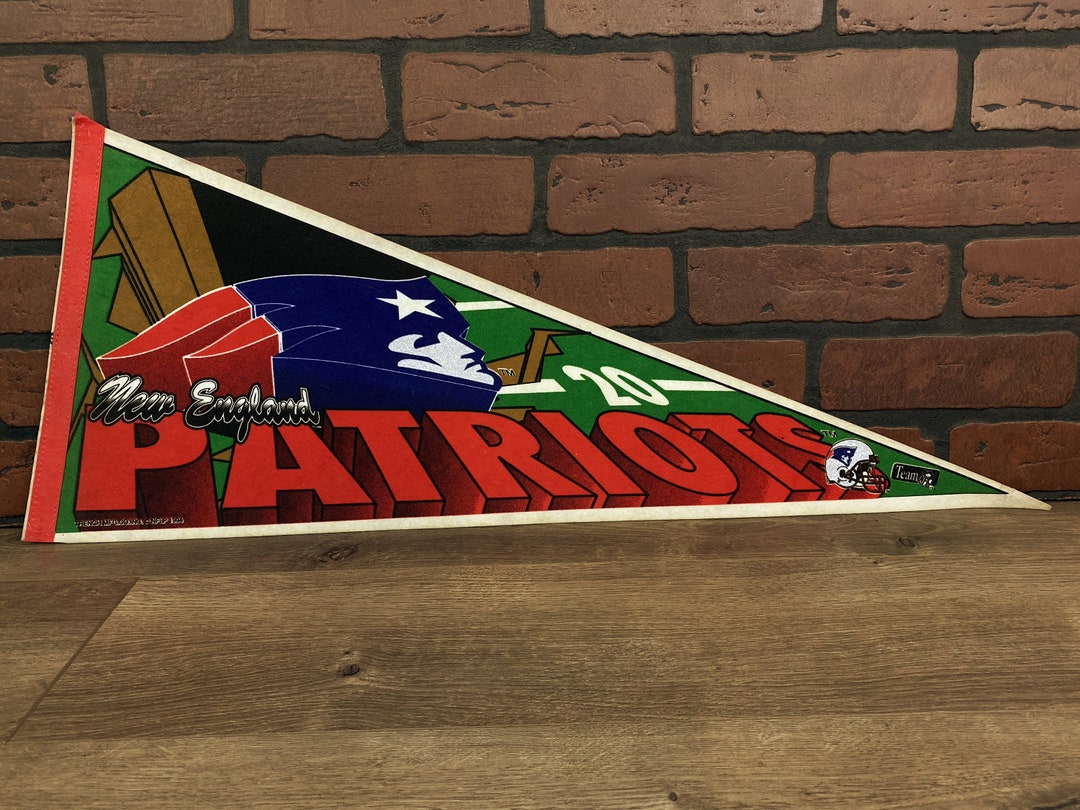 1990's New England Patriots NFL Large Vintage Pennant - Etsy