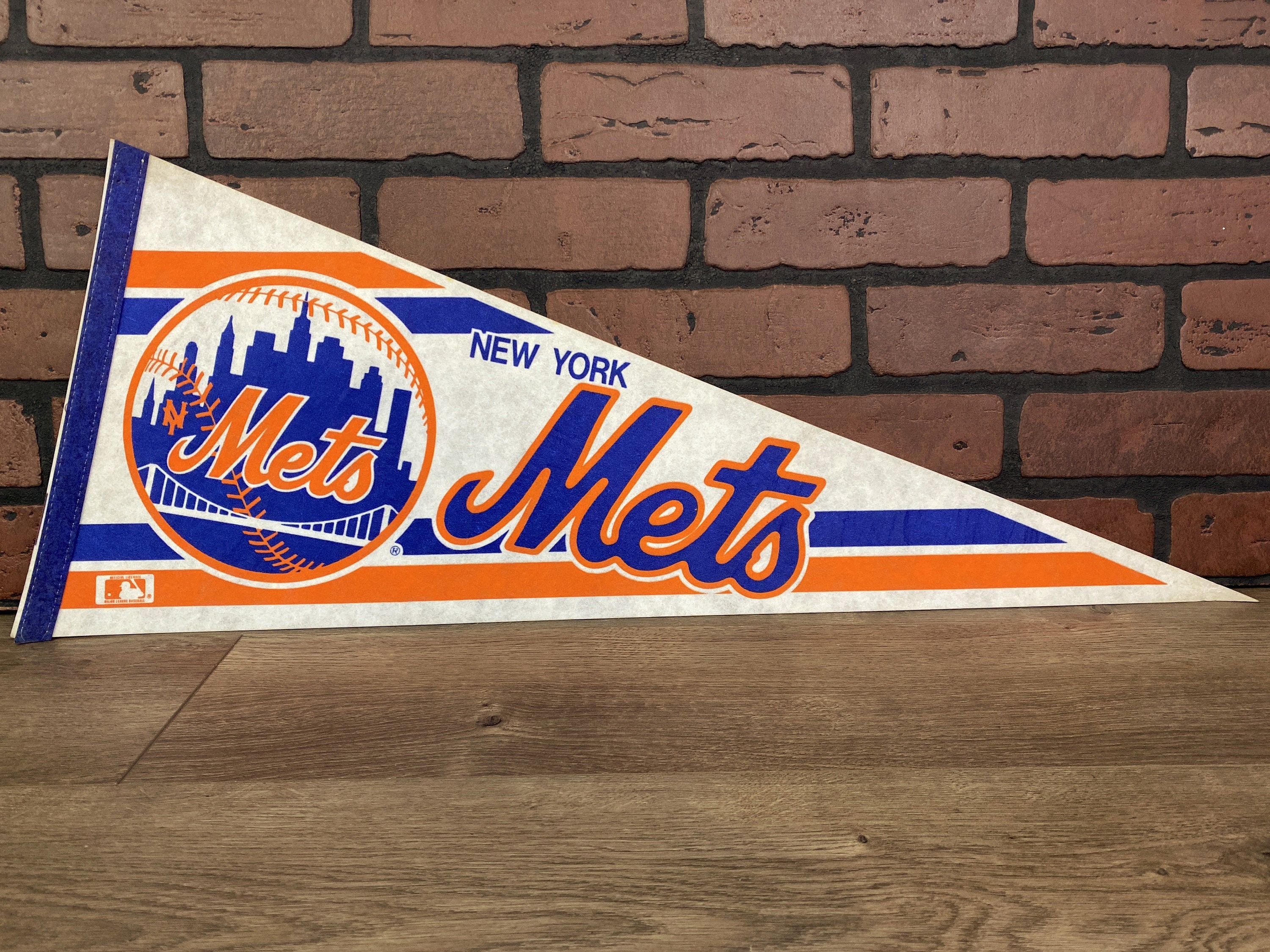 1980's New York Mets MLB Large Vintage Pennant - Etsy