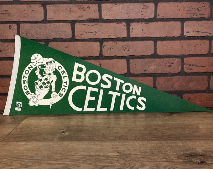 1980's Boston Celtics NBA Large Vintage Pennant - Etsy