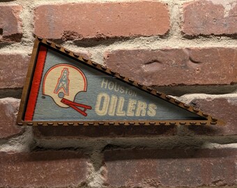 1970s Houston Oilers NFL Large Vintage Pennant – Authentic Sports ...