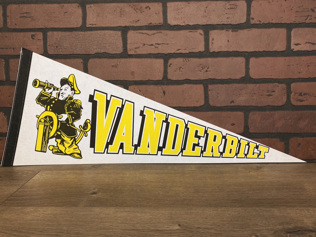 1980's Vanderbilt Commodores NCAA Large Vintage Pennant - Etsy
