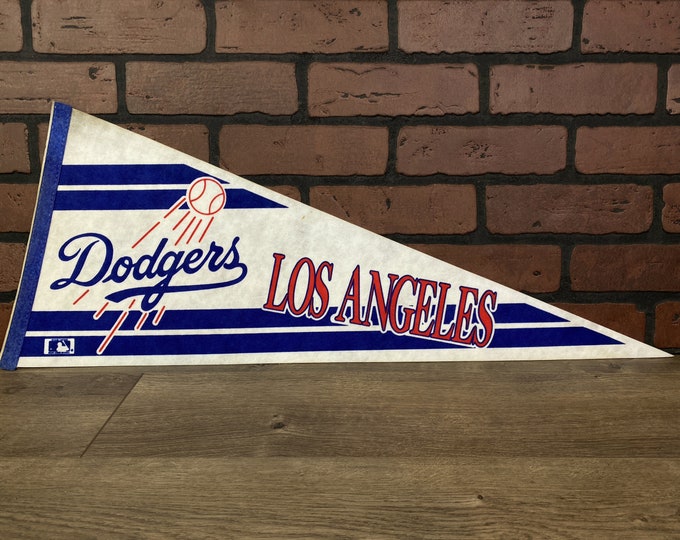 1980s Los Angeles Dodgers MLB Large Vintage Pennant - Etsy