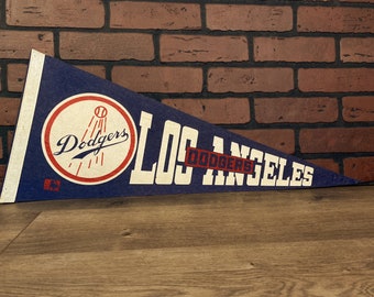 1980s Los Angeles Dodgers MLB Large Vintage Pennant - Etsy