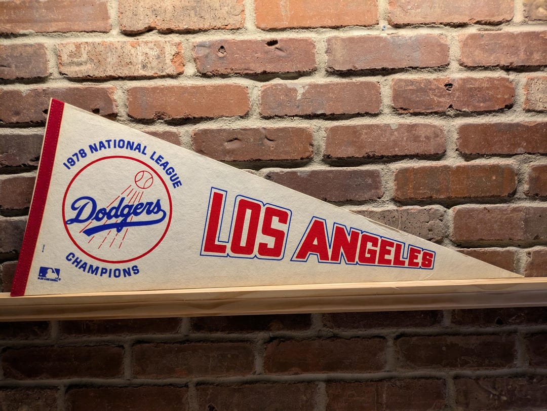 1978 Los Angeles Dodgers MLB Large Vintage Pennant – World Series ...