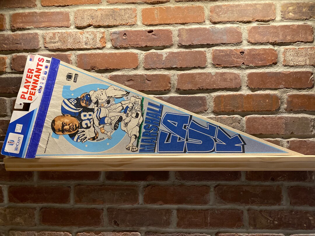 1990s Dallas Cowboys Marshall Faulk NFL Large Vintage Pennant ...