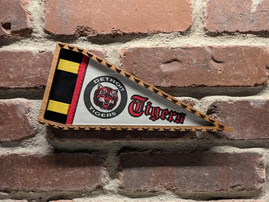 Framed 1970s Detroit Tigers MLB Vintage Mini Pennant – Authentic Sports ...