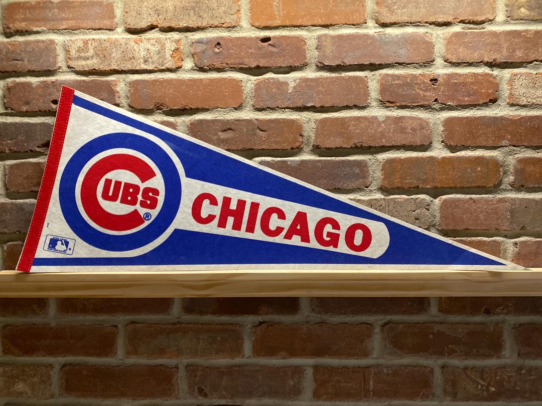 1980s Chicago Cubs MLB Large Vintage Pennant - Authentic Sports ...