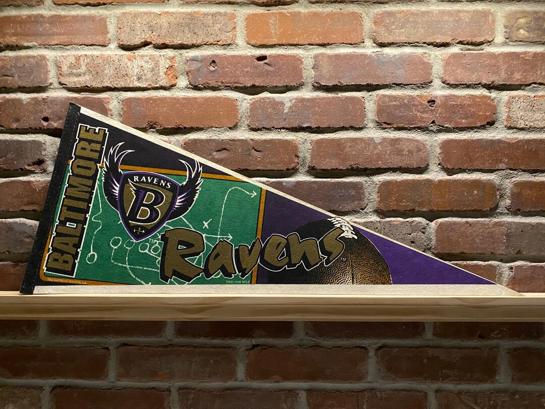 1990's Baltimore Ravens Throwback NFL Large Vintage Pennant - Etsy