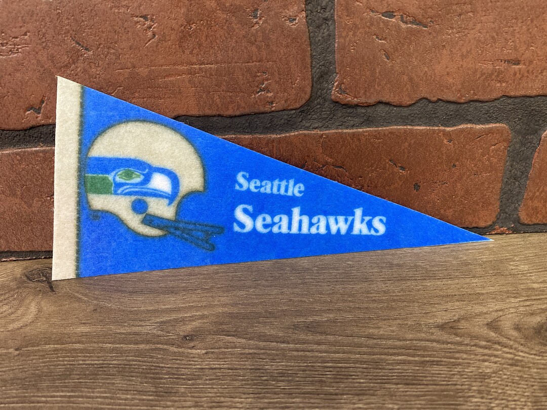 Mini Seattle Seahawks Vintage Pennant - Etsy