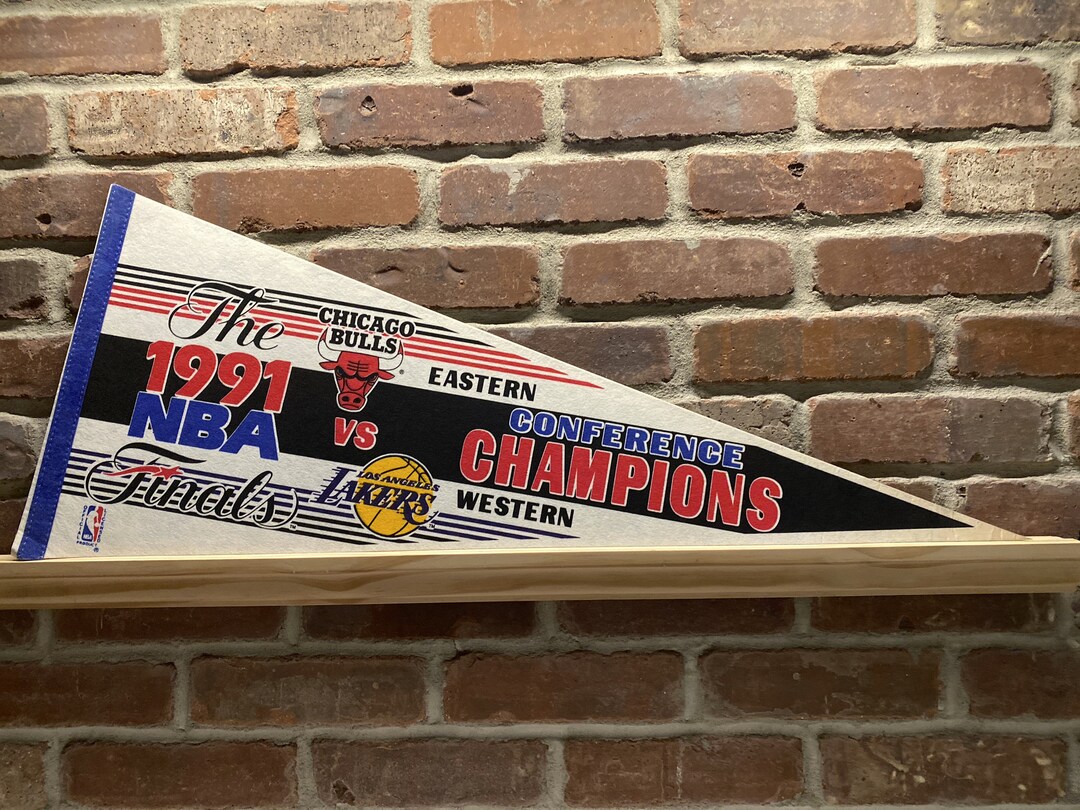 1991 Chicago Bulls Eastern Conference Champions NBA Large Vintage ...