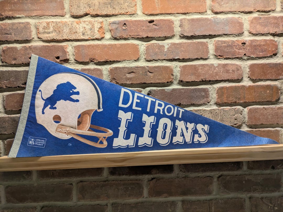 1970s Detroit Lions NFL Large Vintage Pennant - Etsy