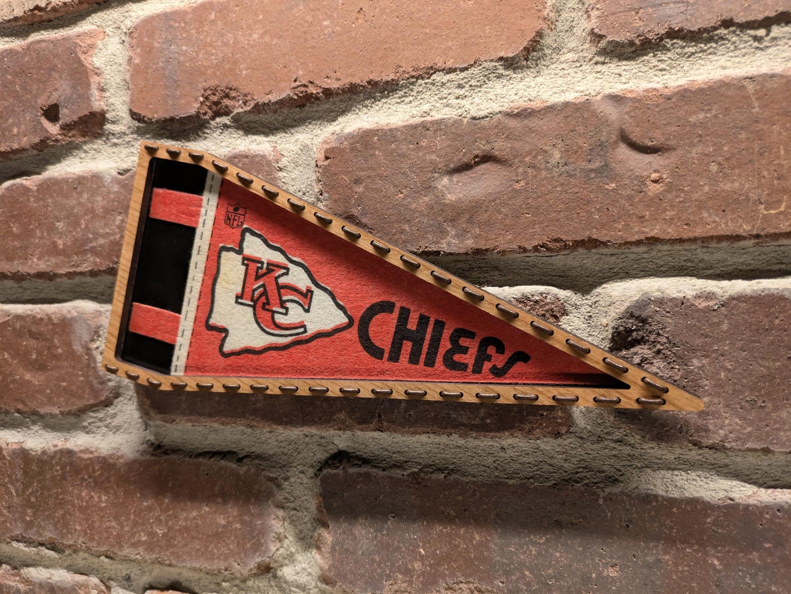 Framed 1970s Kansas City Chiefs NFL Mini Vintage Pennant – Authentic ...