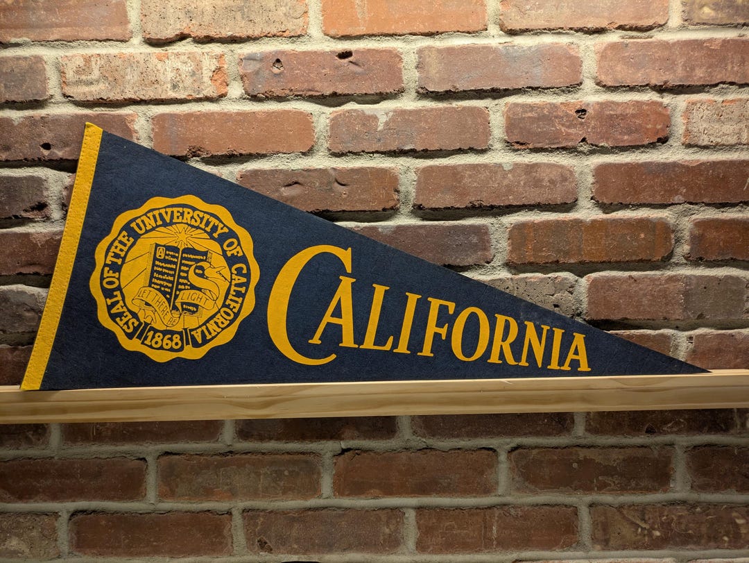 1980s UC Berkeley Golden Bears NCAA Large Vintage Pennant- Authentic ...
