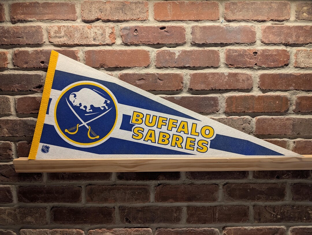 1980s Buffalo Sabres NHL Large Vintage Pennant - Authentic Sports ...