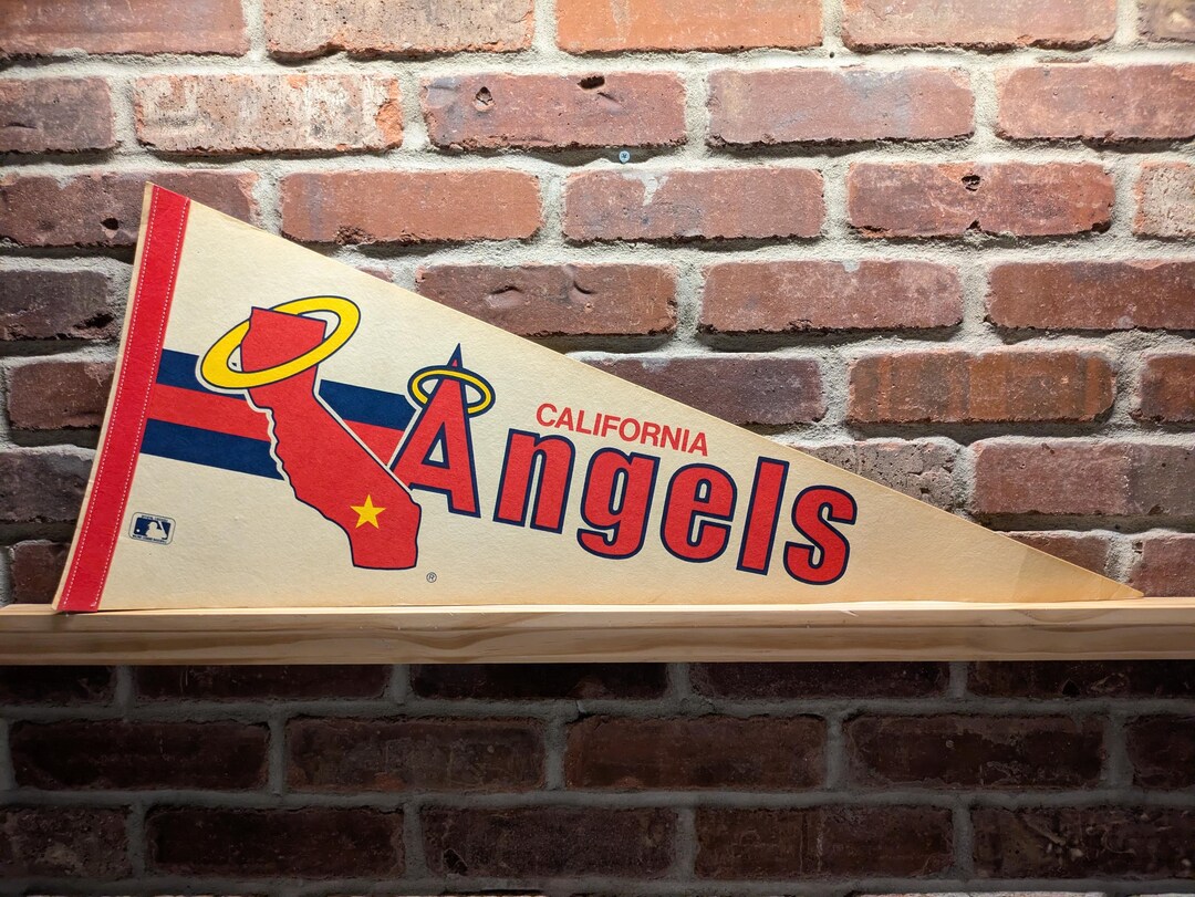 1980s Los Angeles Angels MLB Large Vintage Pennant - Authentic Sports ...