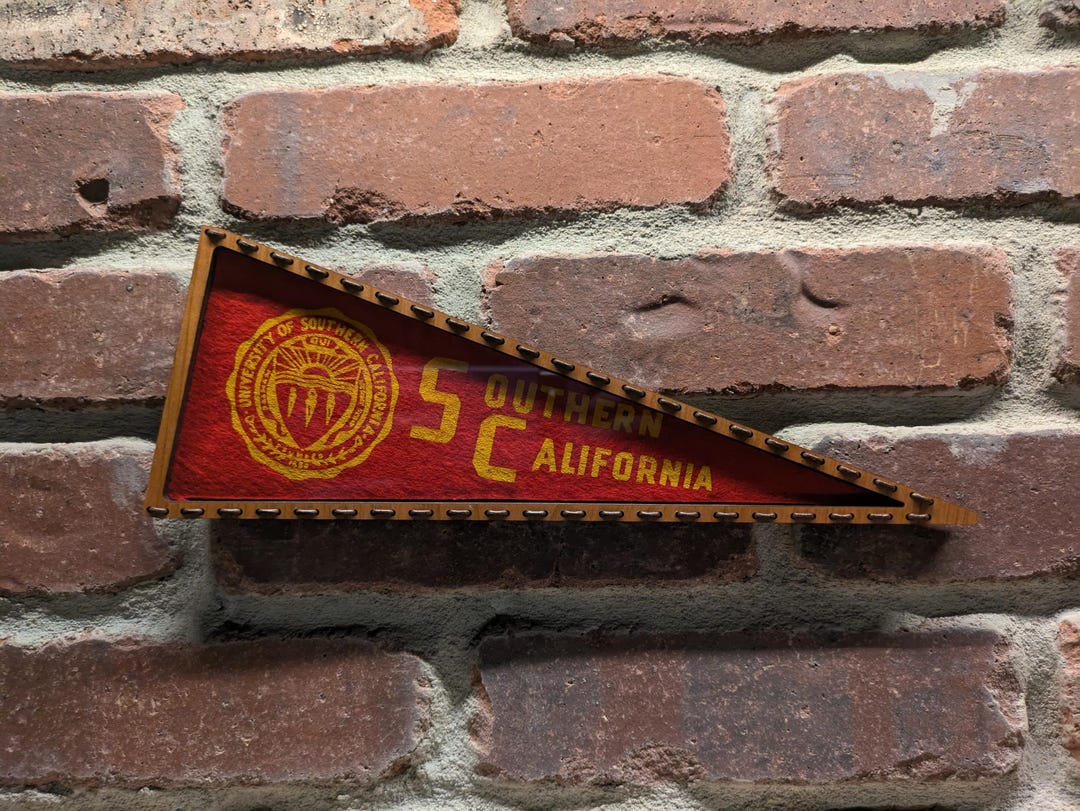 Framed 1950s University of Southern California USC Trojans Vintage NCAA ...