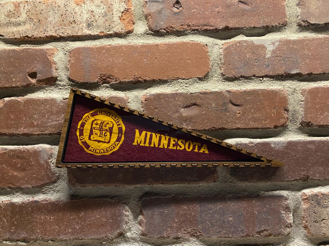Framed 1950s University of Minnesota Golden Gophers Vintage NCAA Mini ...