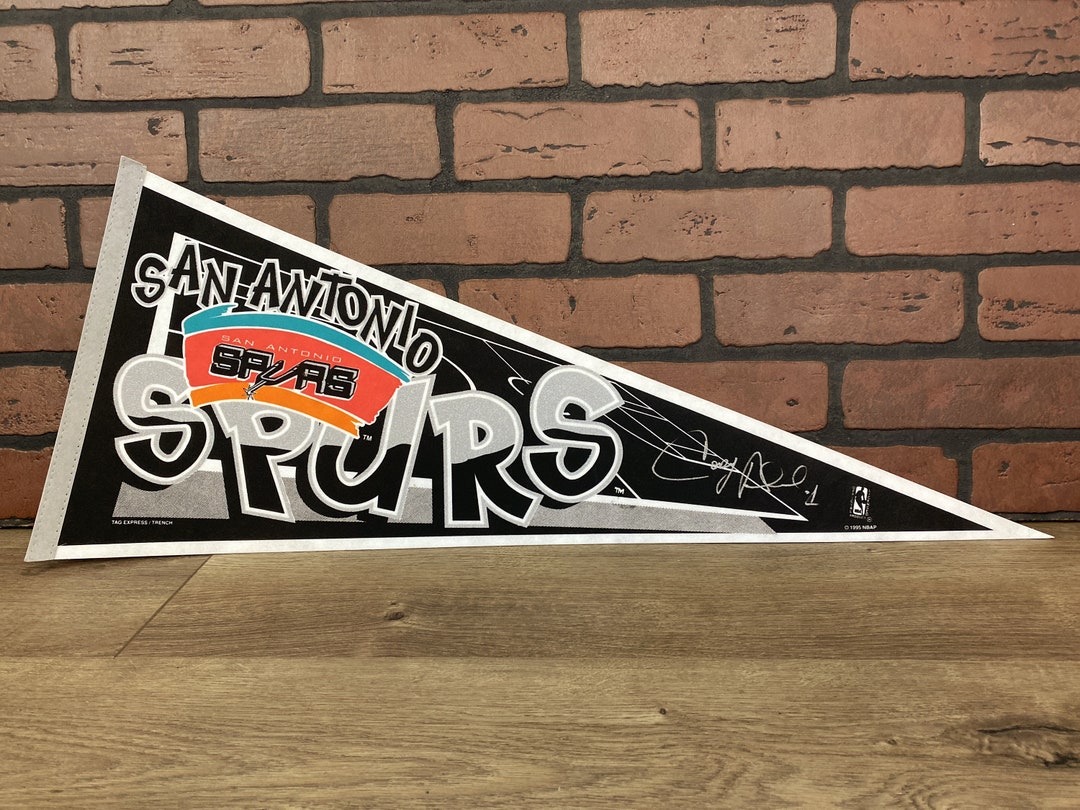 1990s San Antonio Spurs NBA Large Vintage Pennant – Authentic Sports ...