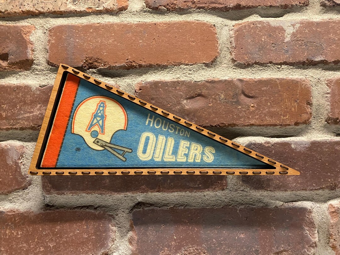 Framed 1980s Houston Oilers NFL Vintage Mini Pennant – Authentic Sports ...