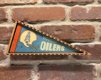 1970s Houston Oilers NFL Large Vintage Pennant – Authentic Sports ...