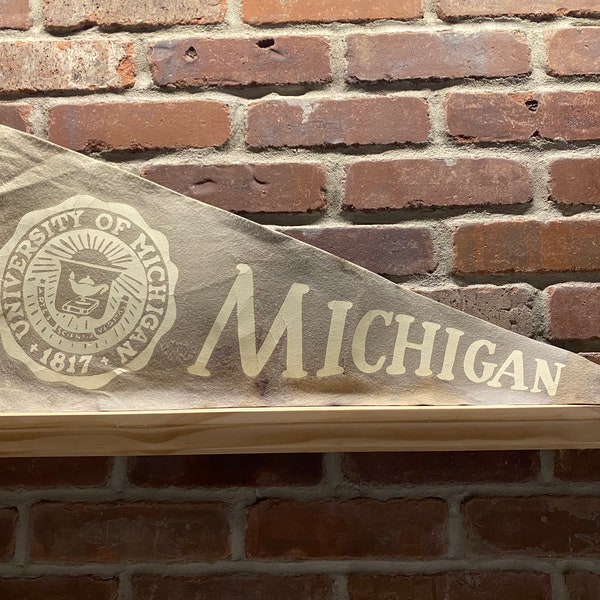 Michigan Pennant - Etsy