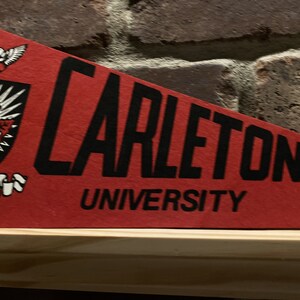 1980s Carleton University 18 Vintage Pennant - Etsy