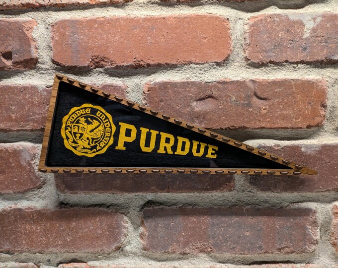Vintage Purdue University Pennant Full Size Soft Felt Pennant - as is ...