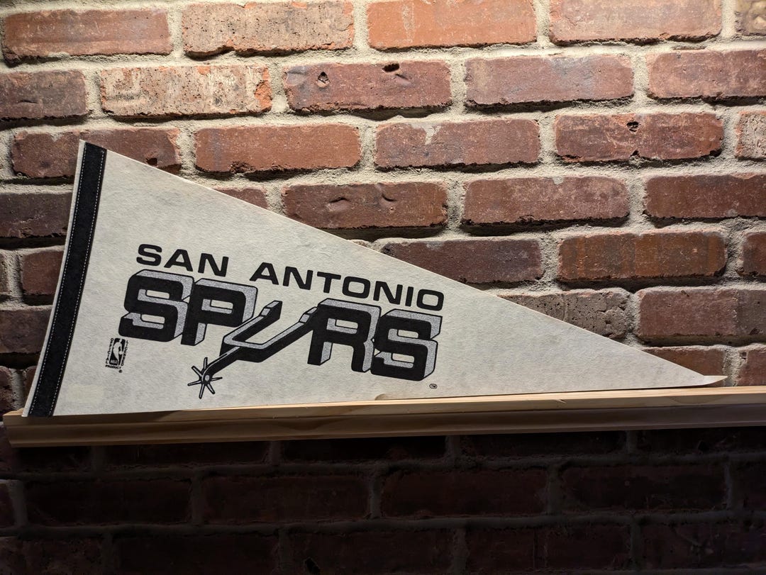 1980s San Antonio Spurs NBA Large Vintage Pennant – Authentic Sports ...