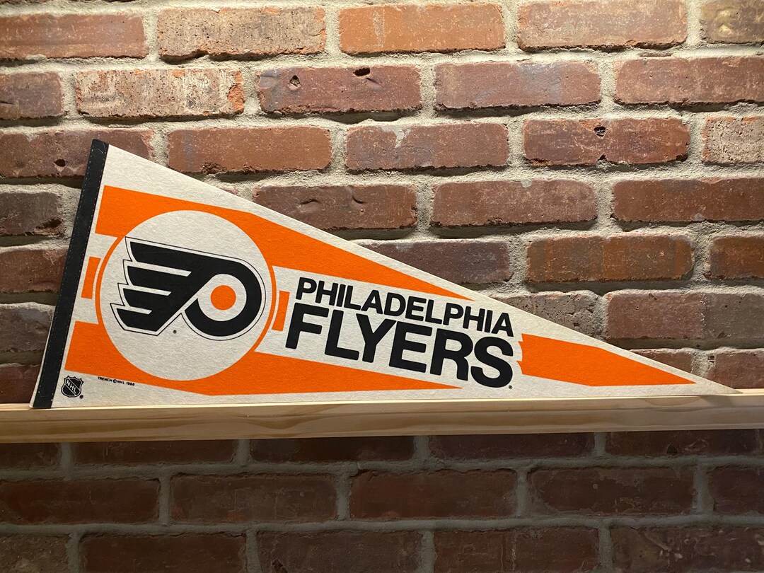 1980s Philadelphia Flyers NHL Large Vintage Pennant – Authentic Sports ...