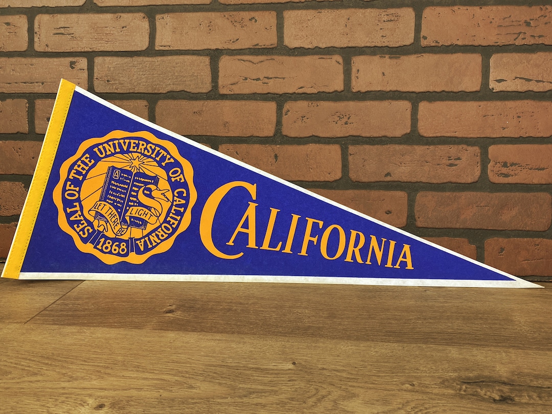 1980s UC Berkeley Golden Bears NCAA Large Vintage Pennant - Etsy