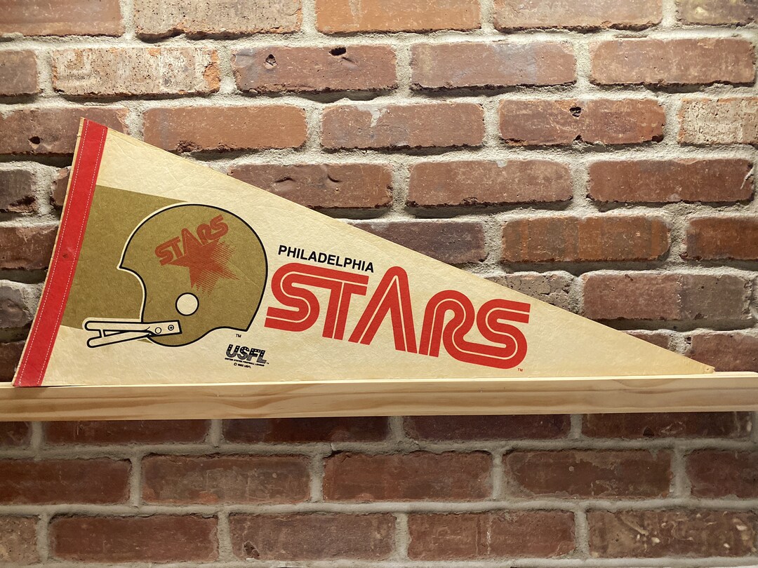 1980s Philadelphia Stars USFL Large Vintage Pennant - Etsy
