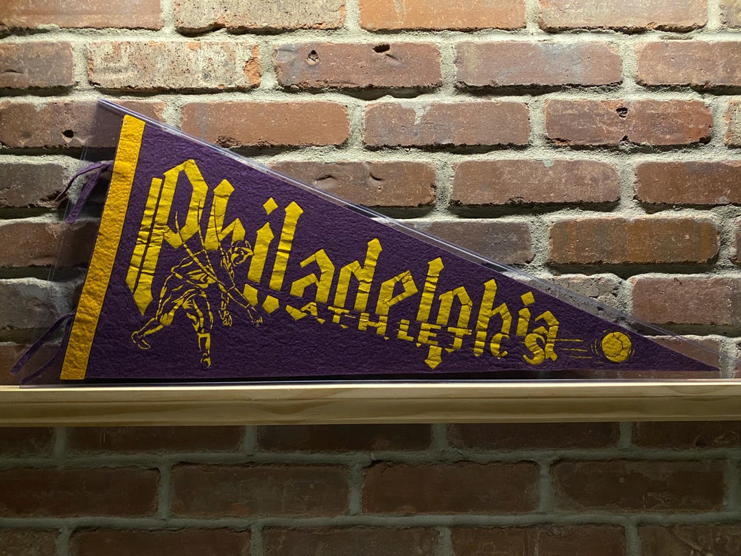 1950s Philadelphia Athletics MLB Large Vintage Pennant - Authentic ...