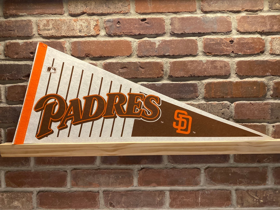 1980s San Diego Padres Mlb Large Vintage Pennant Etsy