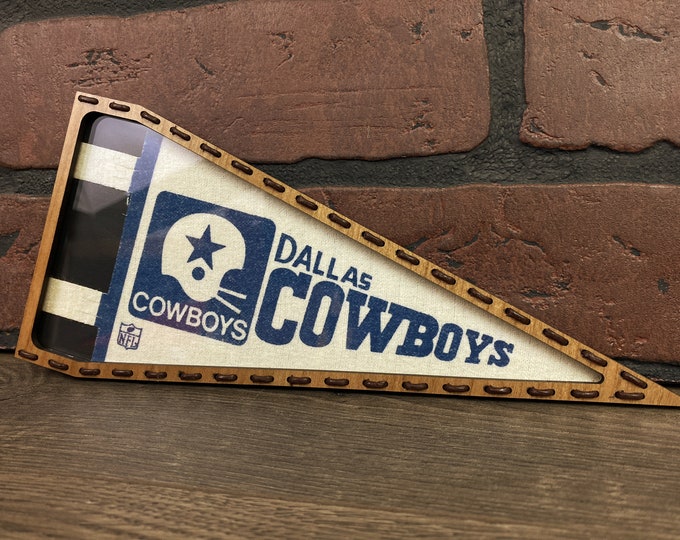 Framed 1970's Dallas Cowboys NFL Mini Vintage Pennant - Etsy