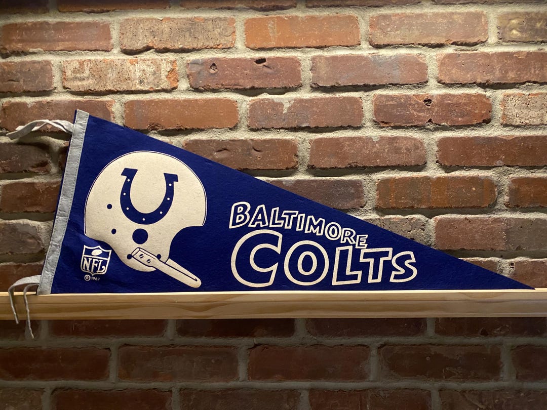 1960s Baltimore Colts NFL Large Vintage Pennant – Authentic Sports ...
