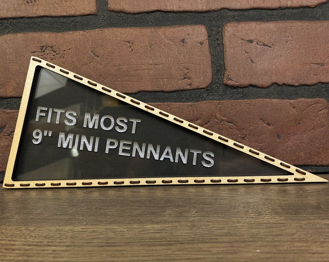 12x30 Solid Wood Pennant Frame - Etsy