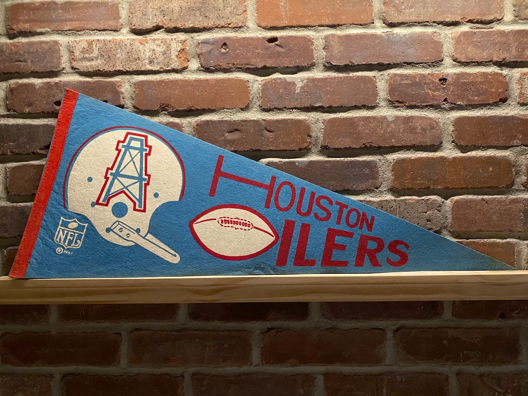 1970s Houston Oilers NFL Large Vintage Pennant – Authentic Sports ...