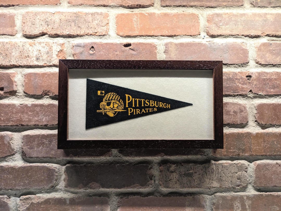 Framed 1970s Pittsburgh Pirates MLB Vintage Mini Pennant - Authentic ...