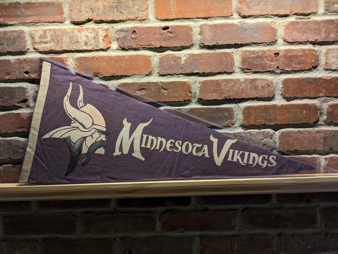 1960s Minnesota Vikings NFL Large Vintage Pennant – Authentic Sports ...