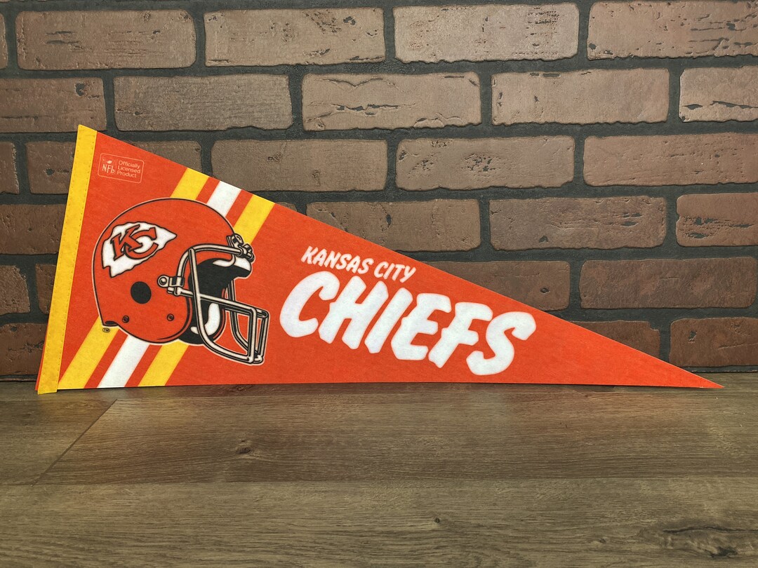 1980s Kansas City Chiefs NFL Large Vintage Pennant - Etsy
